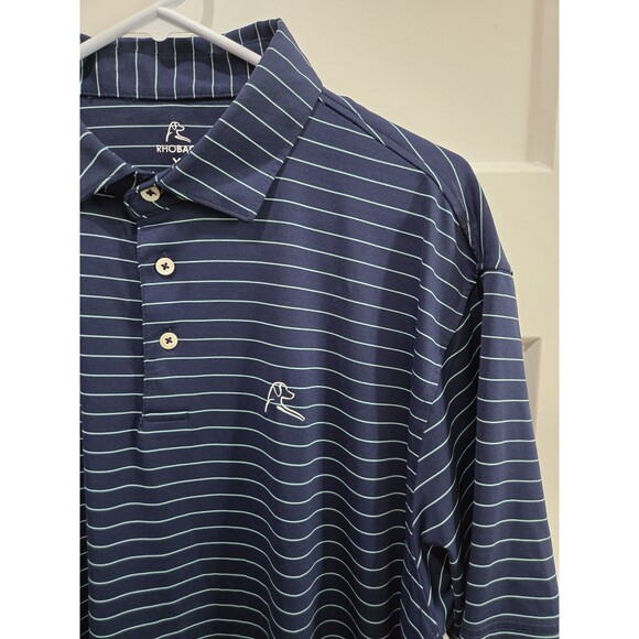 Rhoback | Shirts | Rhoback Mens Xl The Captain Blue Striped Performance ...